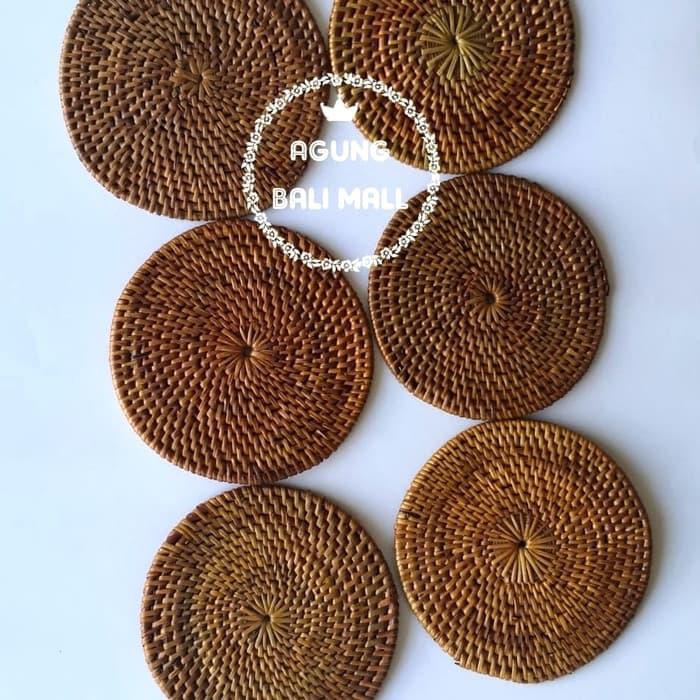 Jual Coaster Rotan Ate | Tatakan Cangkir Ate | Tatakan Cangkir Anyaman ...