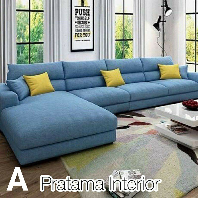 Jual Best Seller Sofa L JUMBO Size / Sofa Tamu Minimalis / Sofa L / Sofa Tamu Murah / Pratama ...