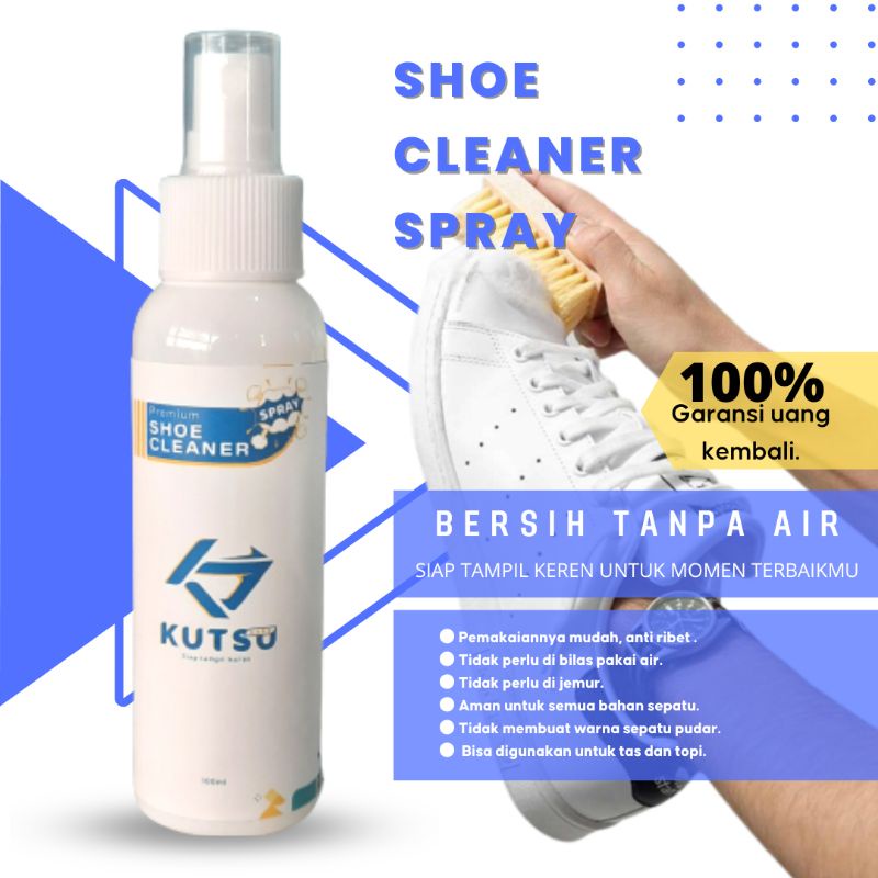 Jual Kutsucare - Shoe Cleaner Spray Sabun Pembersih Sepatu 100 Ml ...