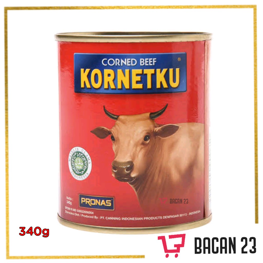 Jual Corned Beef Kornetku Pronas (340gr) / Kornet Sapi Kaleng / Bacan ...
