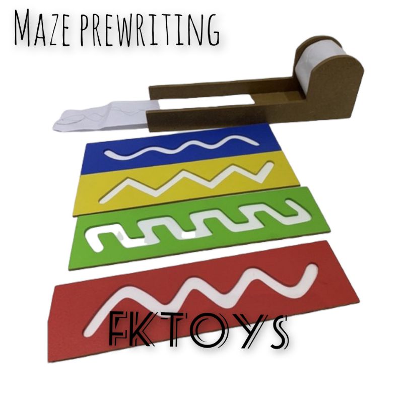 Jual Tracing line -Maze prewriting +kertas_mainan edukasi | Shopee ...