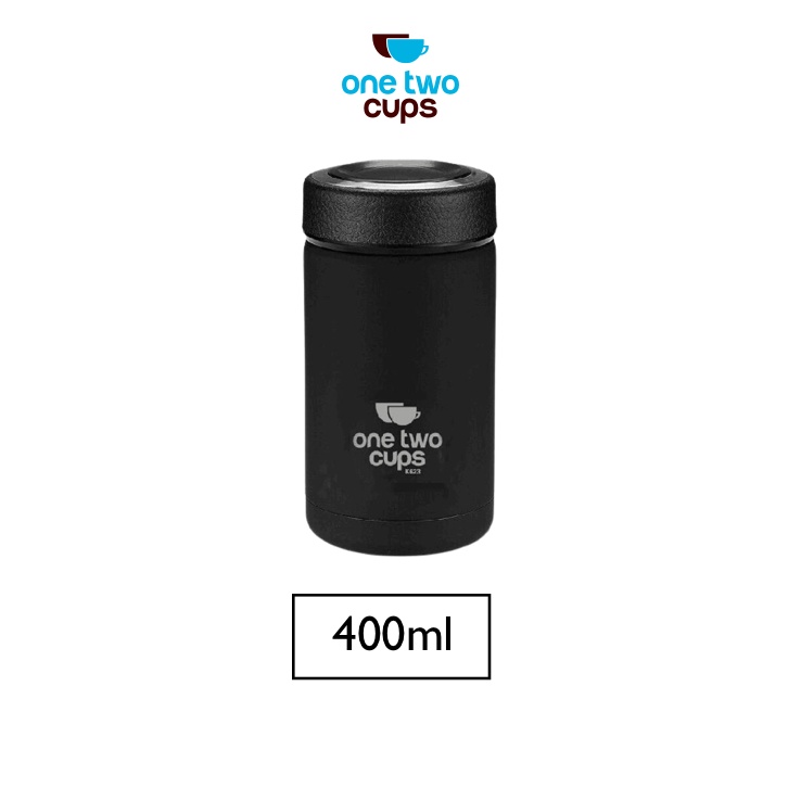 Jual One Two Cups Botol Minum Thermos Mini Stainless Steel 400ML - Black | Shopee Indonesia