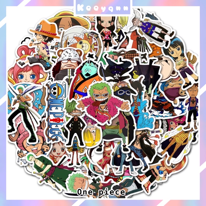 Jual One Piece Sticker One Piece anime Stiker tumbler sticker laptop ...