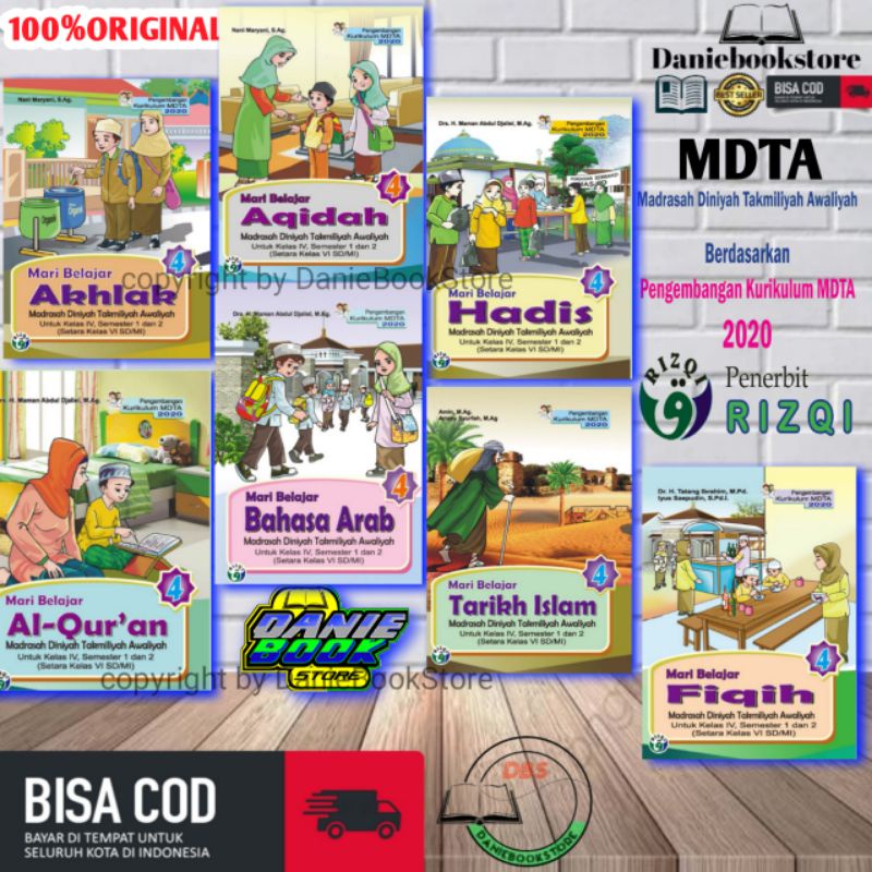Jual BUKU DTA KELAS 4 Madrasah Diniyah Takmiliyah Awaliyah MDTA KELAS 4 ...