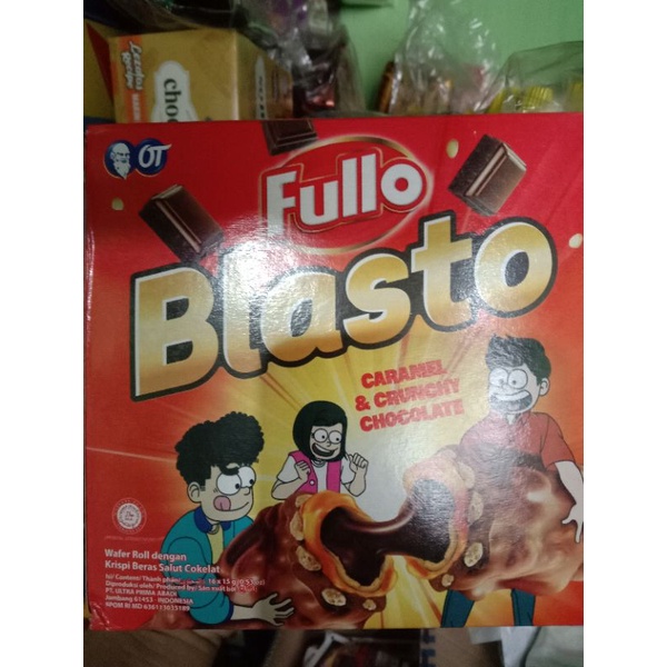 Jual wafer roll fullo blasto coklat box 15g | Shopee Indonesia