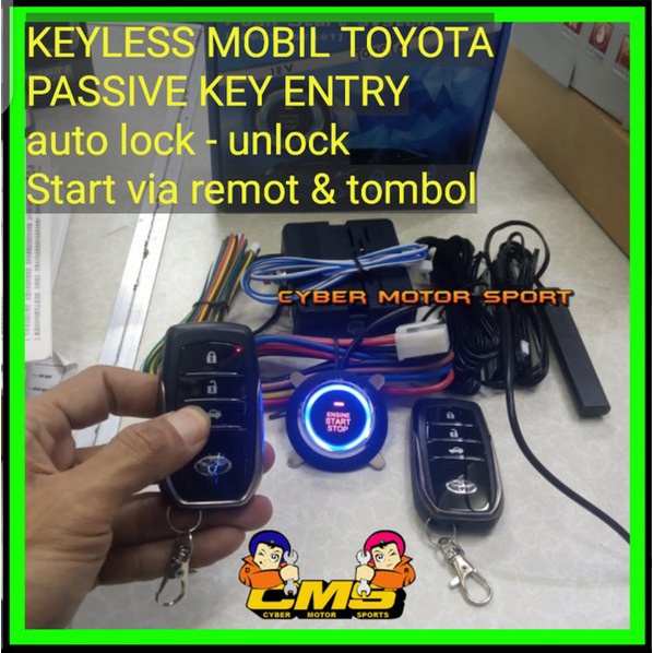 Jual smart Keyless toyota innova upgrade sistem starter mobil tanpa ...