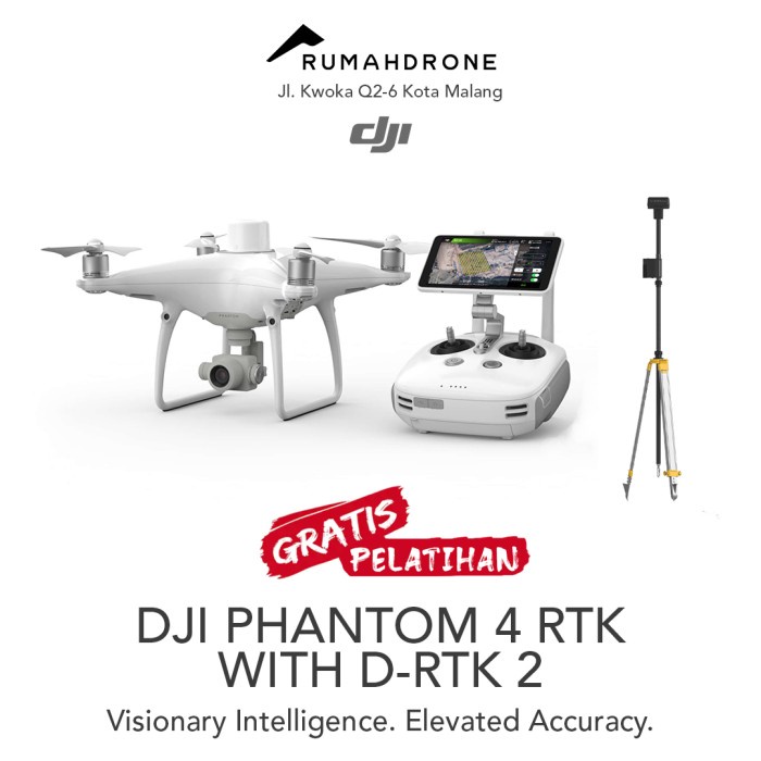 Jual DJI Phantom 4 RTK With D-RTK 2 Mobile Station - Garansi Resmi 1 Tahun | Shopee Indonesia