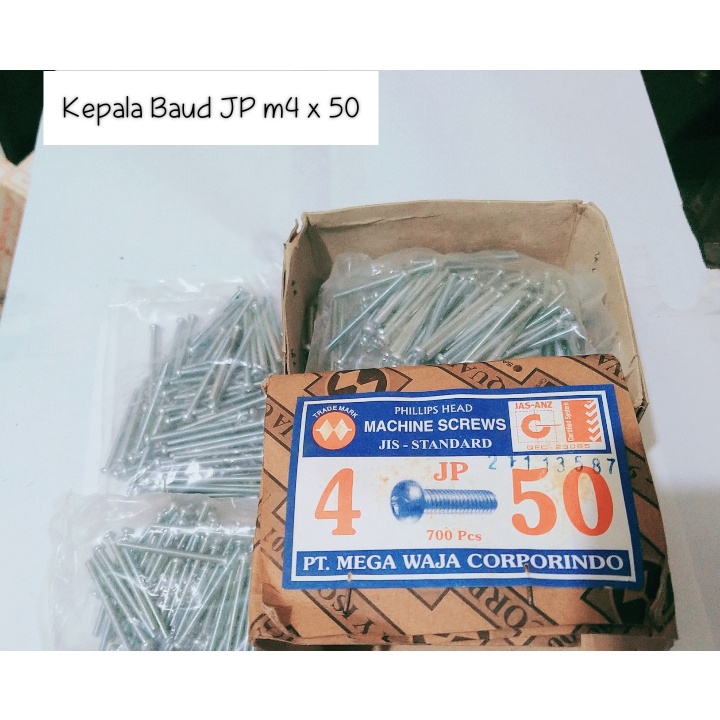 Jual BAUT JP M04 X 8 10 20 25 30 35 40 50 60 ( BAUD DRAT HALUS DIA 4 MM ...