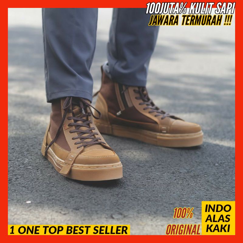 Jual Sepatu Boot Pria Klasik Vintage Kulit Original Boots Kaual Street ...
