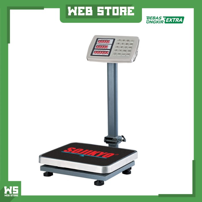 Jual Timbangan Duduk 60kg Stainless Timbangan Lantai Duduk Digital 60kg ...