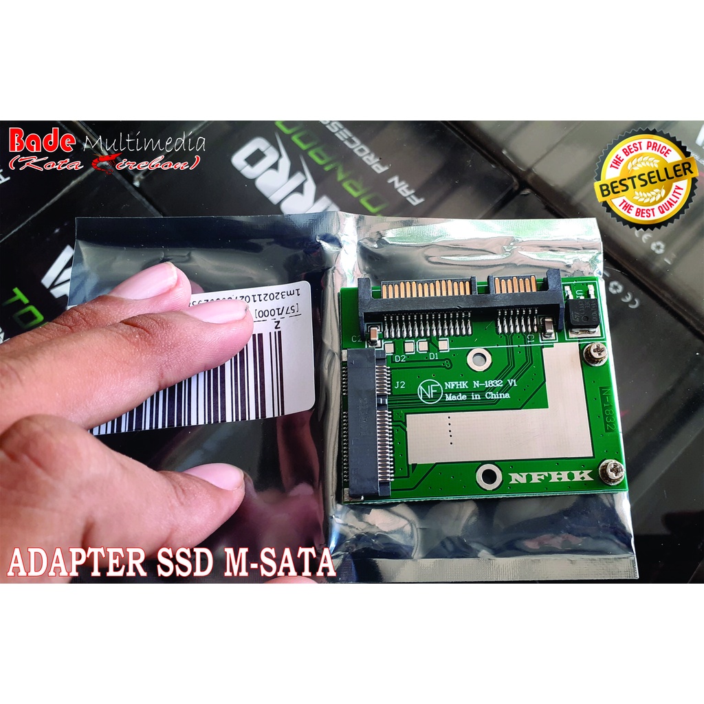 Jual mSATA SSD To SATA 22 Pin 2.5 inc Adapter Card Converter ORIGINAL ...