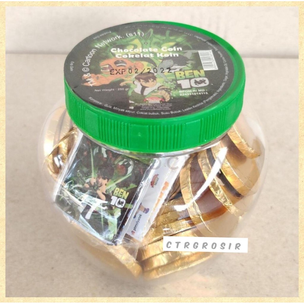 Jual COKLAT KOIN BEN10 1TOPLES 50PCS | Shopee Indonesia