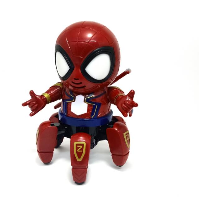 Jual mainan lucu robot Spiderman dance Hero robot nari | Shopee Indonesia