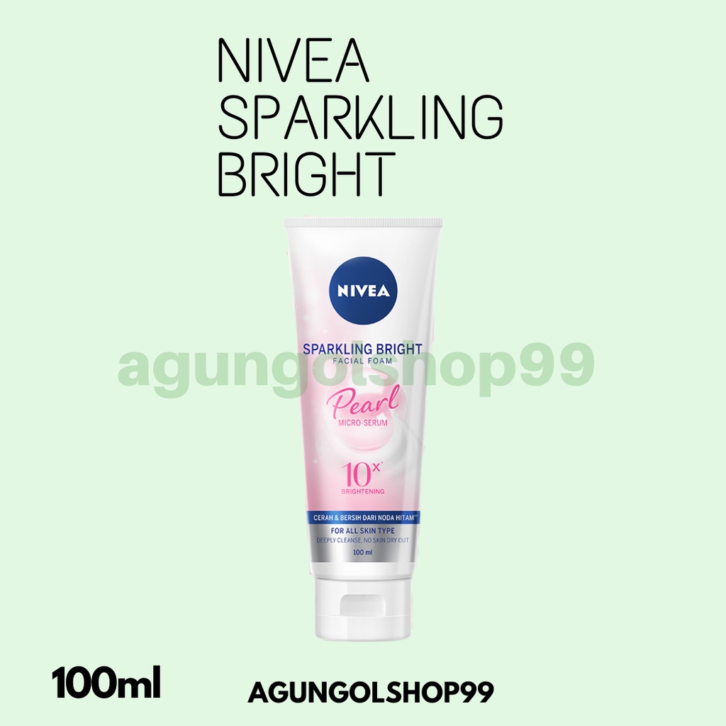 Jual Nivea sabun muka Sparkling Bright Facial Foam 100ml | Shopee Indonesia