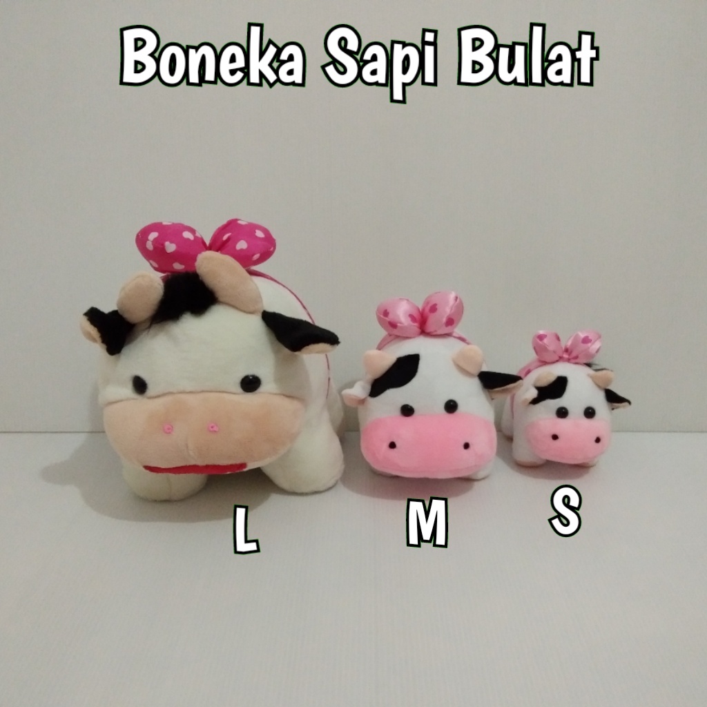 Jual Pajangan Dashboard Boneka imut - Boneka Sapi Duduk Hitam Putih ...