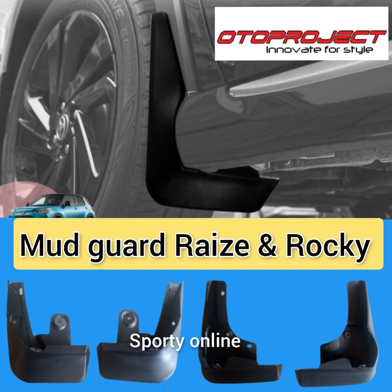 Jual mud guard Toyota Raize dan Rocky Tipe standart otoproject | Shopee ...
