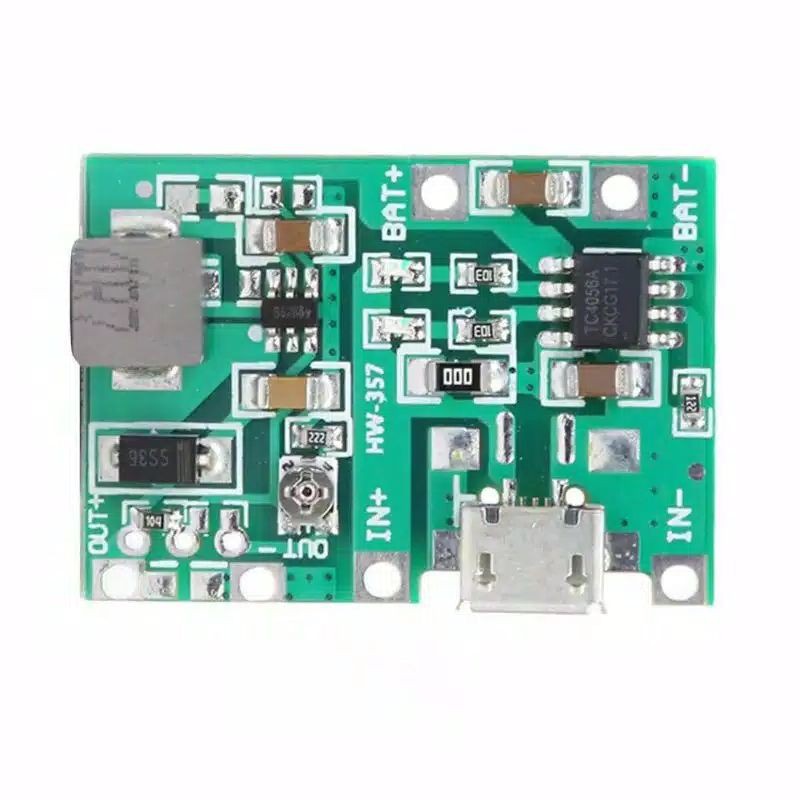 Jual Modul kit rangkaian charger battery baterai Li-ion 3.7v step up 4. ...
