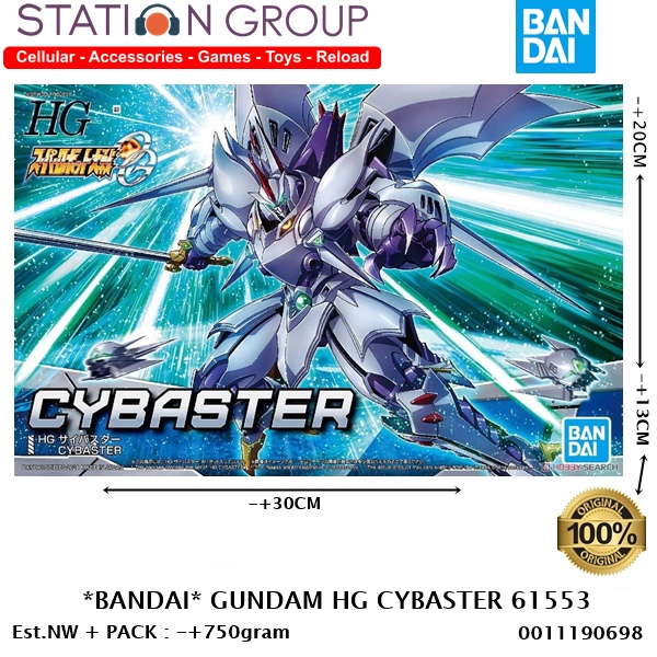 Jual BANDAI GUNDAM 61553 HG CYBASTER - GUNPLA MODEL KIT | Shopee Indonesia