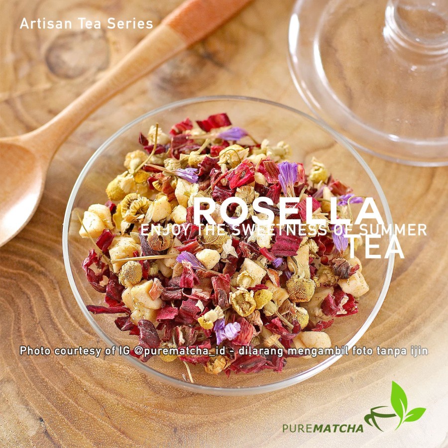 Jual Artisan Tea Cafe - Hibiscus Flower Tea 50gr Teh Bunga Rosella Pink ...