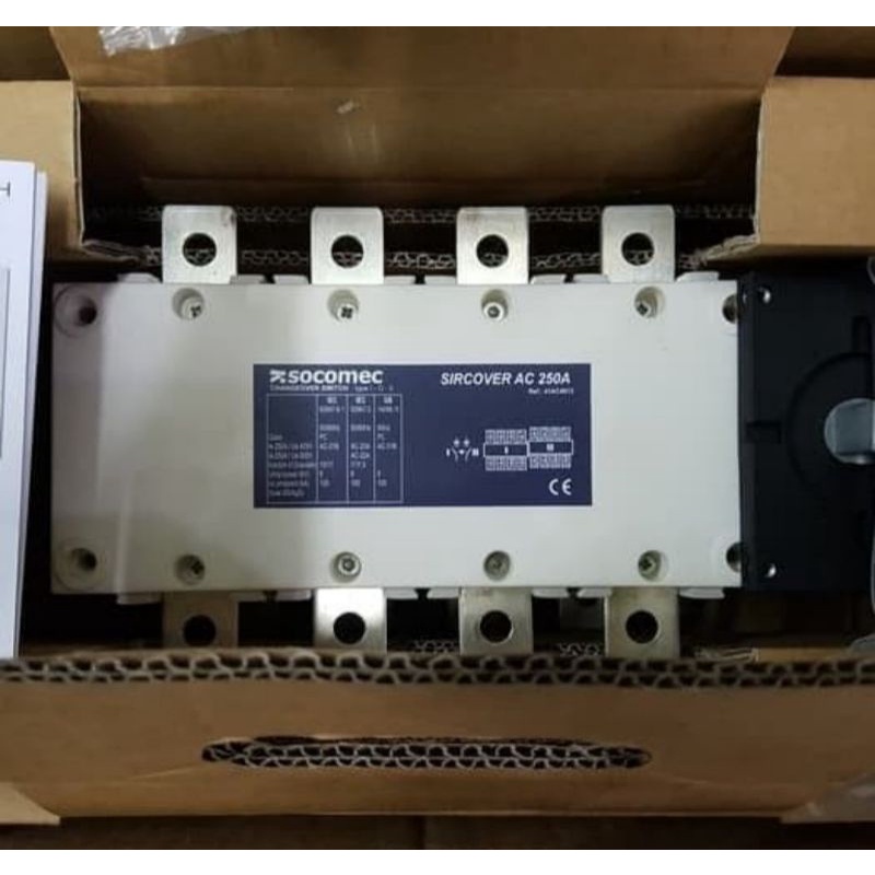 Jual Ohm Saklar Socomec Sircover 4p 250a. COS Change Overswitch PLN ke Genset. On Off On ...