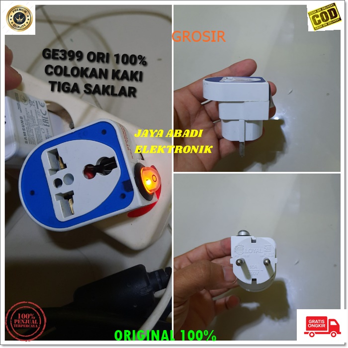 Jual G399 ORI 100% SAKLAR ELEKTRONIK COLOKAN LISTRIK LAMPU LED STEKER ...