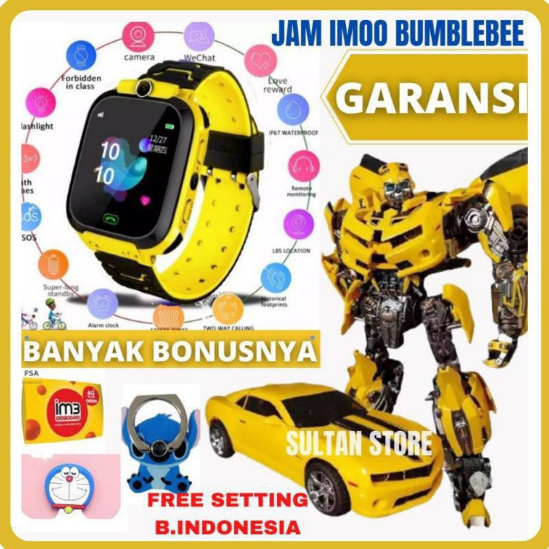 Jual Smartwach jam imoo imo anak pintar q12 imei anti air Biru pink ...