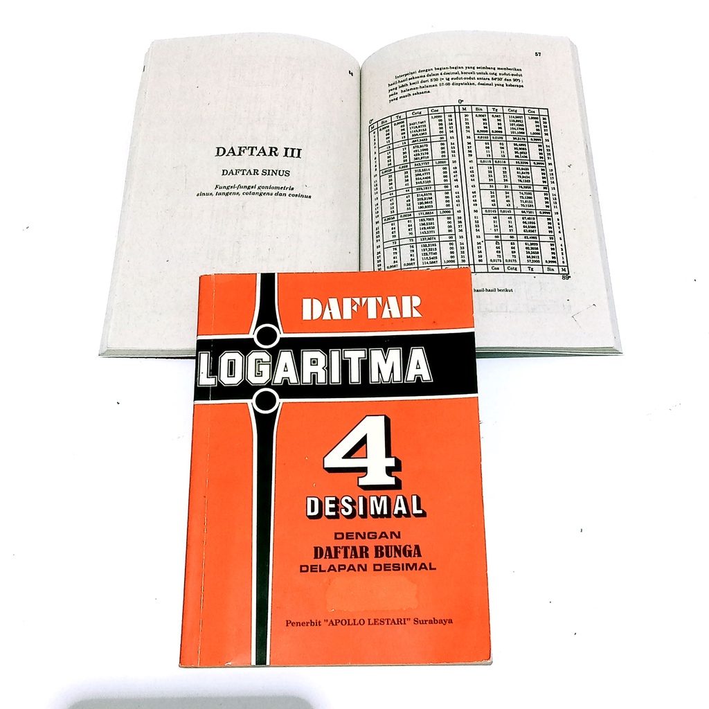 Jual BUKU BELAJAR DAFTAR LOGARITMA ( KECIL ) | Shopee Indonesia