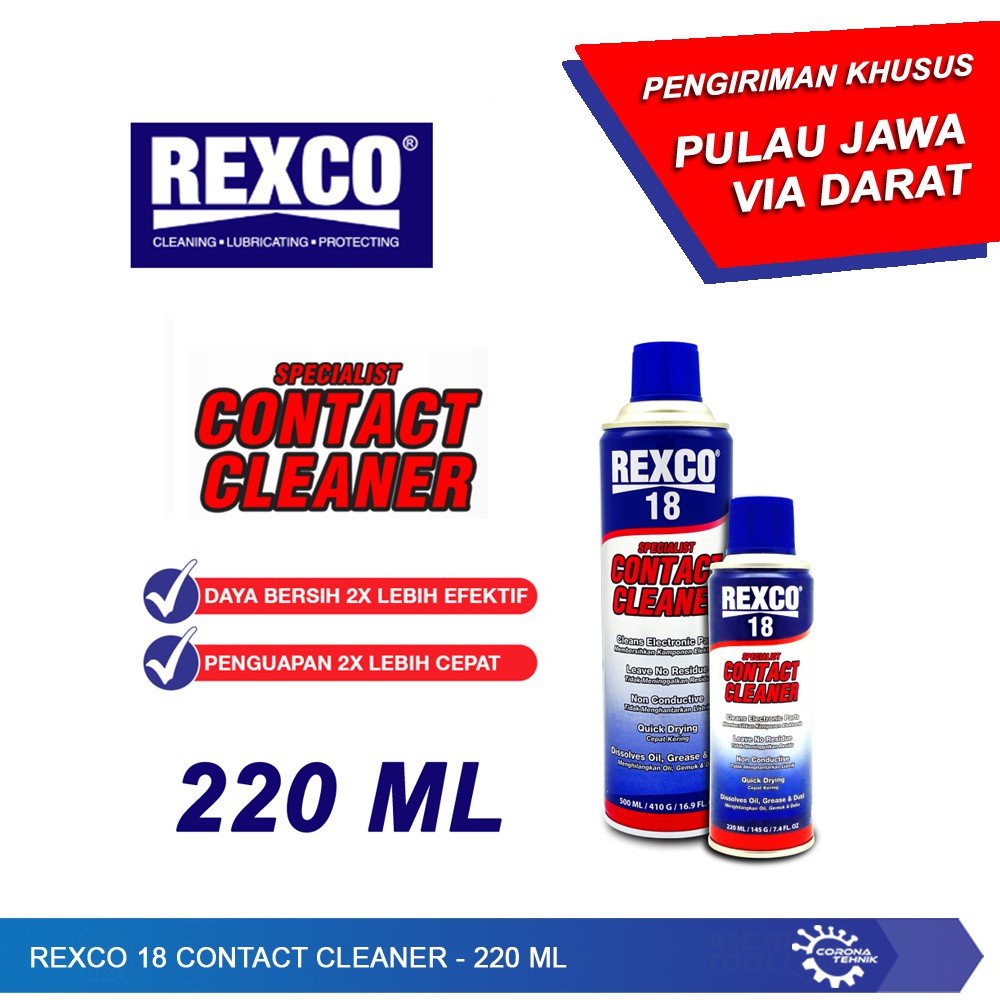 Jual Rexco 18 Contact Cleaner - 220 ml | Shopee Indonesia