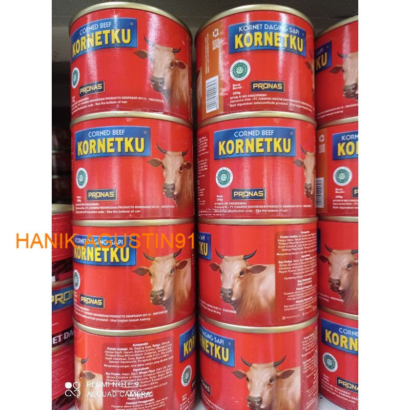 Jual Pronas KORNETKU Corned Beef Kornet Daging Sapi 200gr | Shopee ...