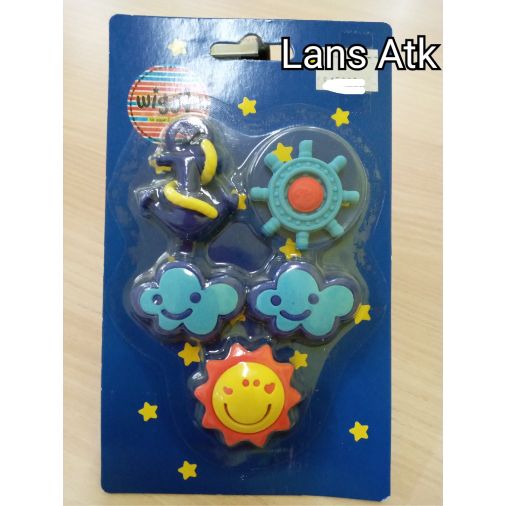 Jual WIGGLE NAUTICAL 3D ERASER SET -PENGHAPUS WIGGLE SET | Shopee Indonesia