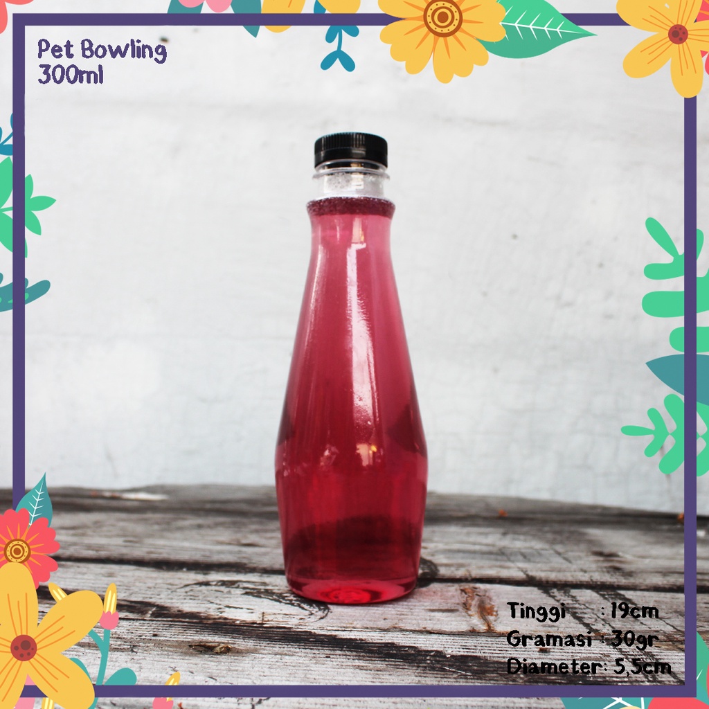Jual BOTOL PLASTIK PET BOWLING SIKU 300ML SN KEMASAN KOPI JUS SUSU MADU ...