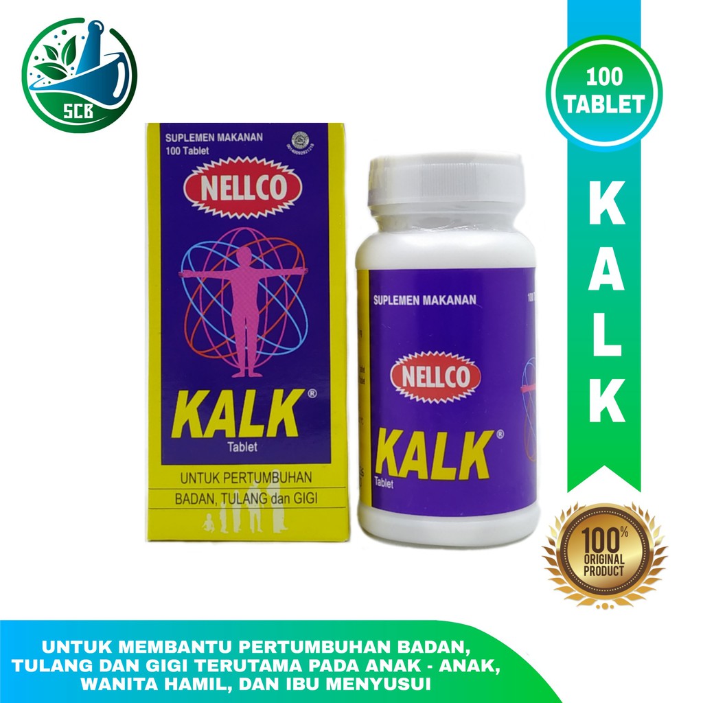 Jual Nellco Kalk Tablet - Obat Suplemen Pertumbuhan Badan,Tulang,Gigi ...