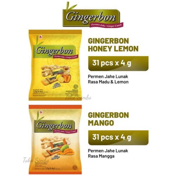 Jual Permen jahe Gingerbon Ginger Candy rasa mangga dan lemon | Shopee ...