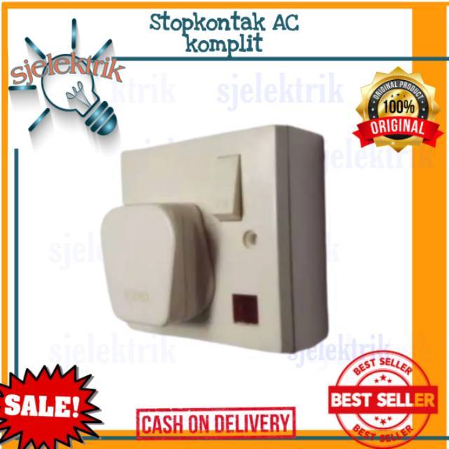 Jual Stopkontak Ac Komplit Set / Colokan Ac | Shopee Indonesia