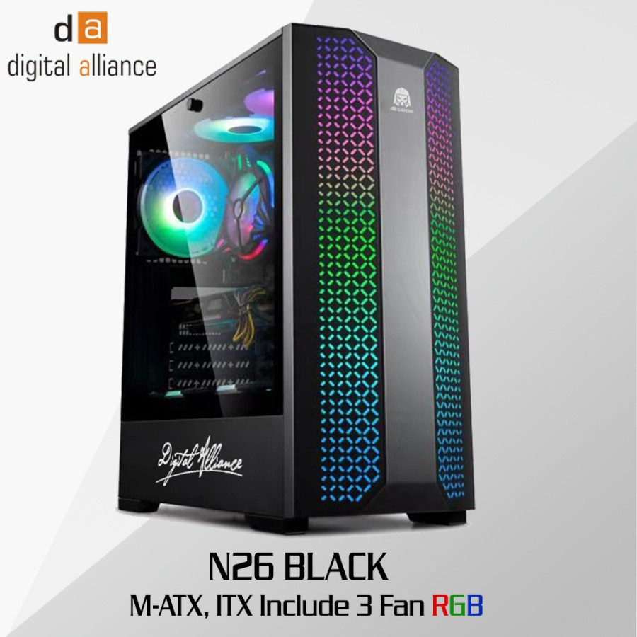 Jual Digital Alliance N26 Casing PC Gaming Mild Tower - DA Casing ...