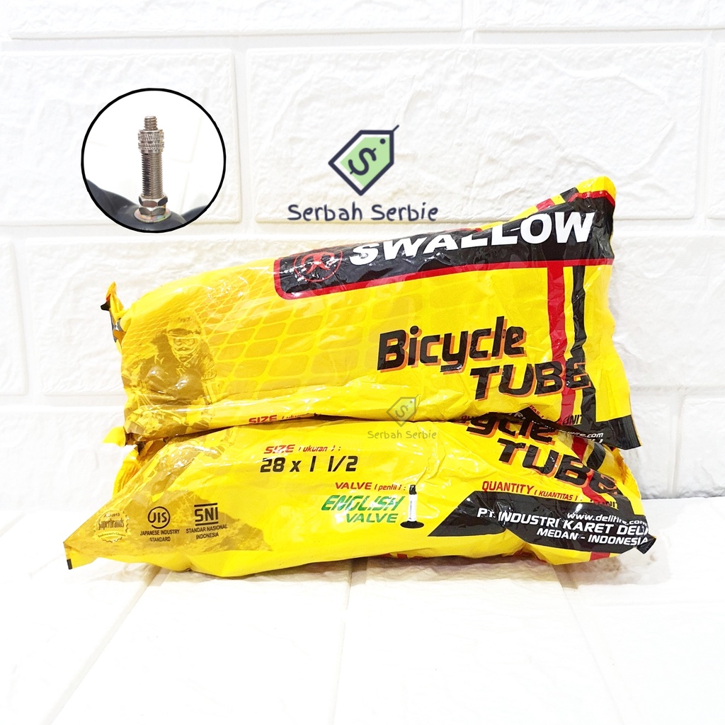 Jual BAN DALAM SEPEDA 28X1 1/2 SWALLOW DELI TIRE 28 X 28X 1 1 PER 2 AV ...