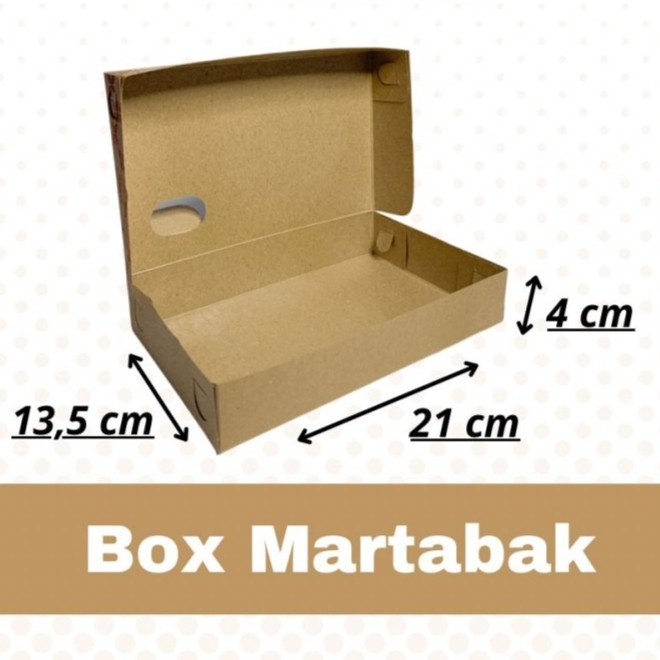 Jual 10pcs KOTAK MARTABAK BOX KRAFT POLOS 21X13,5X4cm LAMINASI | Shopee ...
