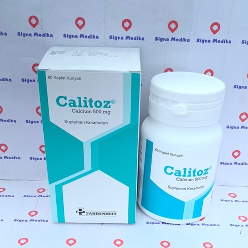 Jual Calos Chewable Tablet 500mg Isi 60 Tablet - Multivitamin Kalsium ...
