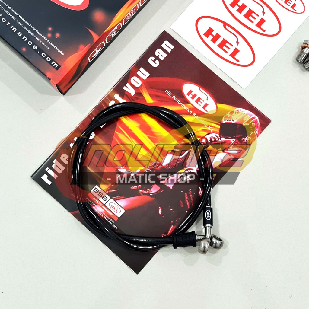 Jual Selang Rem Brake Line HEL Infinit Depan Carbon Aerox 155 NON ABS ...