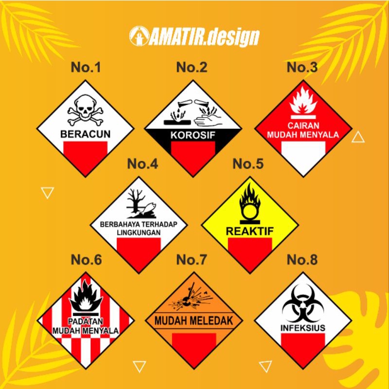 Jual STIKER LIMBAH - STIKER BAHAYA - STIKER PERINGATAN (Bahan Vinyl ...