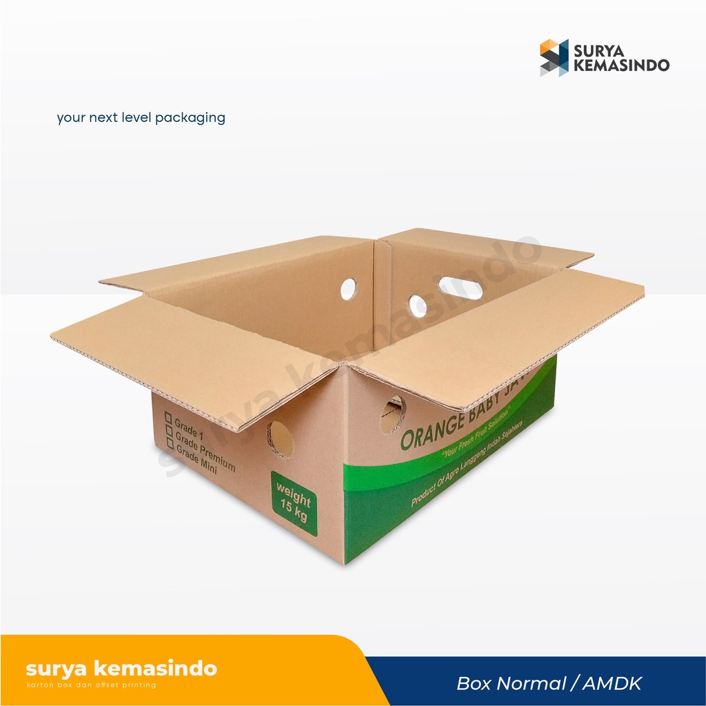 Jual Box Jeruk 15 Kg 45x34x22 cm Jerukbaby/boxbuah/kardusbuah ...