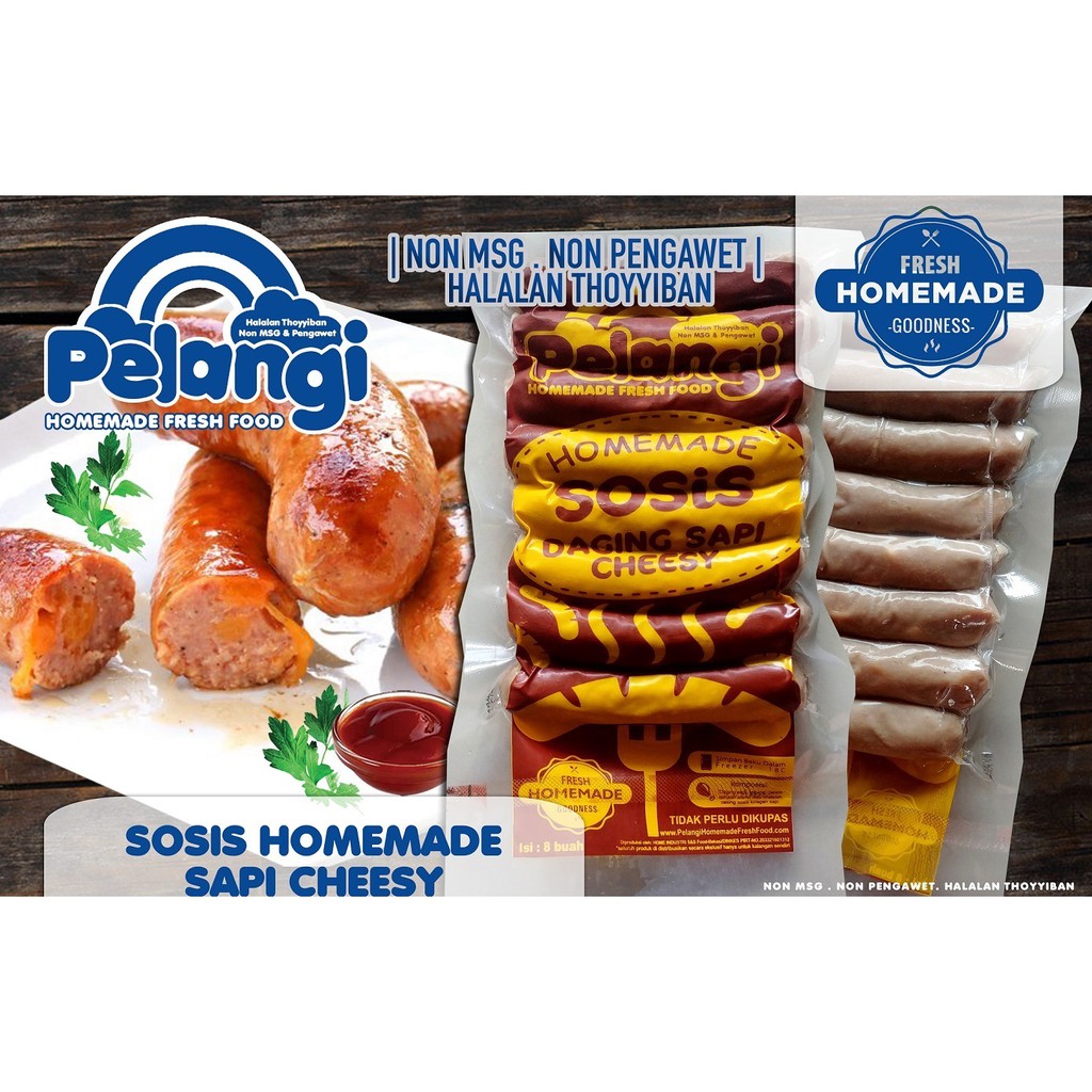 Jual SOSIS SAPI KEJU- BEEF CHEESE SAUSAGE PREMIUM HOMEMADE | Shopee ...
