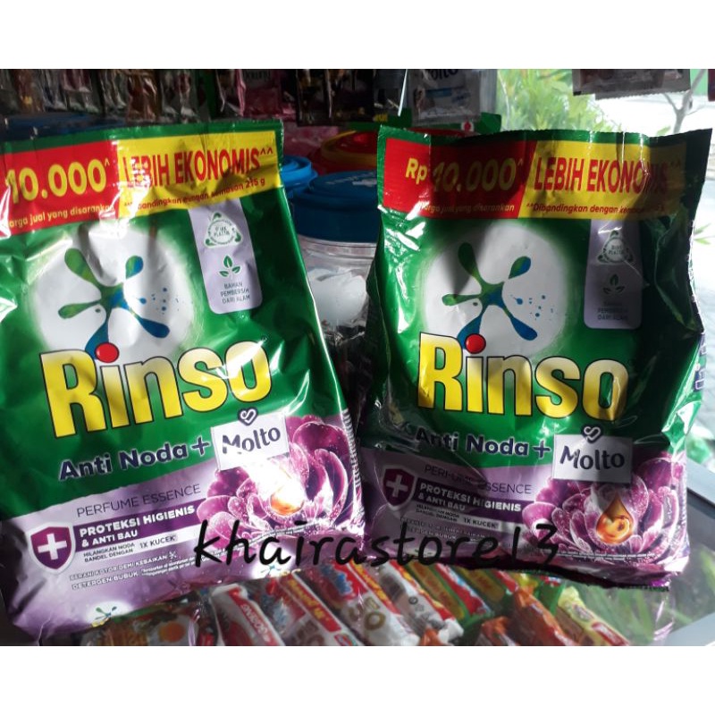 Jual rinso+molto detergent bubuk kemasan 10000 400gram | Shopee Indonesia
