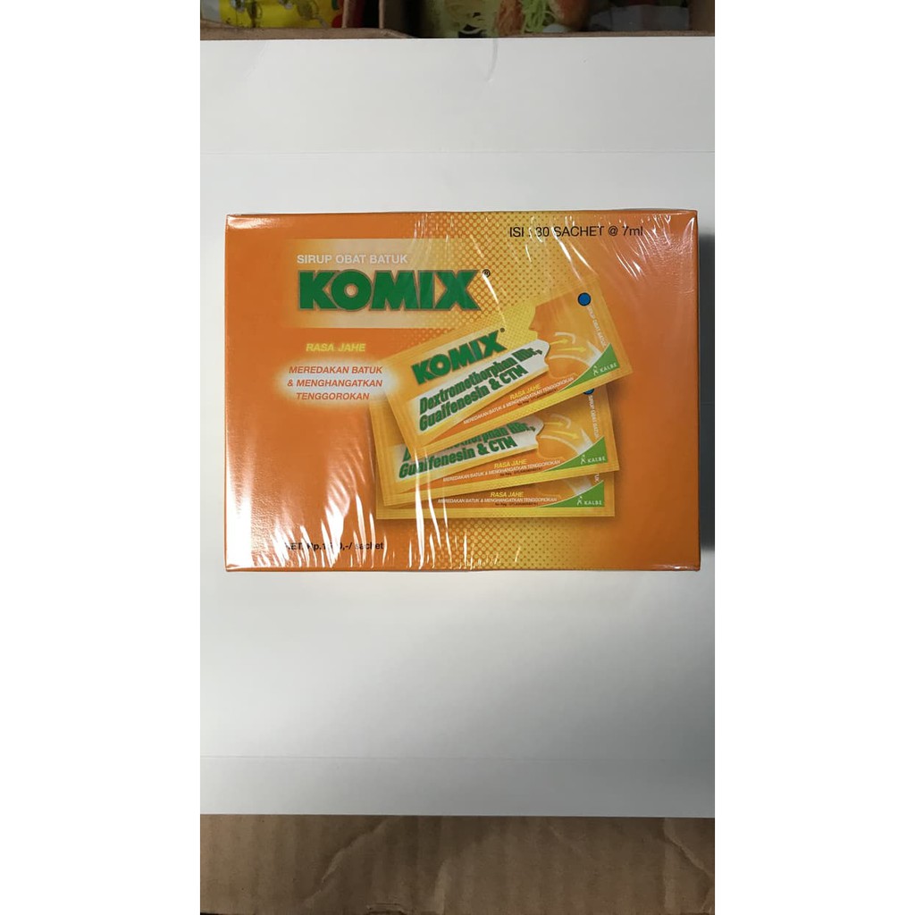 Jual Komix Jahe 1 Pak Box Dus 30 Sachet Sashet Pcs / Grosir 7ml Murah ...
