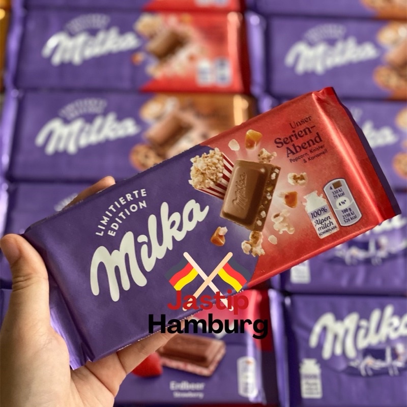Jual Milka Chocolate Popcorn & Caramel (Limited Edition) | Shopee Indonesia