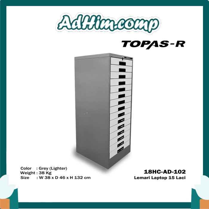 Jual LEMARI LAPTOP 15 LACI TOPAS - LEMARI ARSIP | Shopee Indonesia