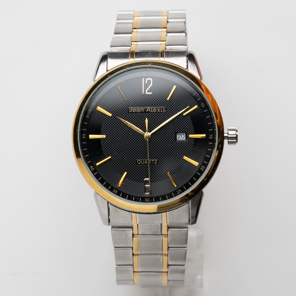 Jual Jam Tangan Rantai Pria Cowok Anti Air Jean Alexis Prestige JA103 ...