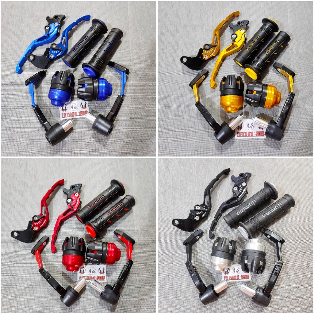 Jual Paket Variasi Vixion Old/New/R15V3/Xabre/Scorpio/RXKing Handle CNC ...