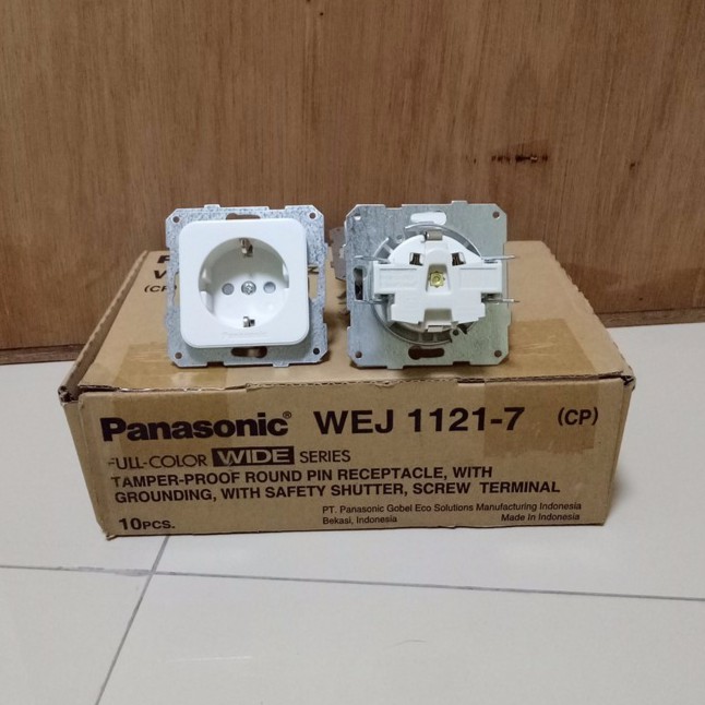 Jual Panasonic Cover Stop Kontak with Grounding CP (WEJ1121-7) | Shopee ...