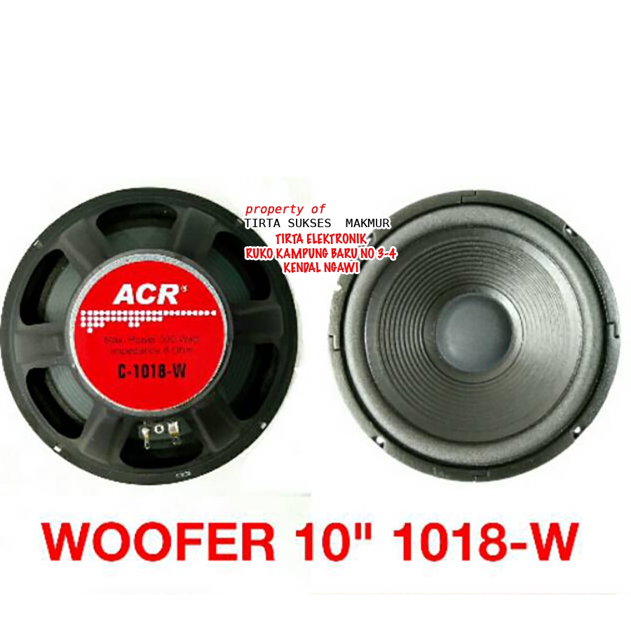 Jual Speaker Woofer 10 Inch ACR C 1018 W | Shopee Indonesia